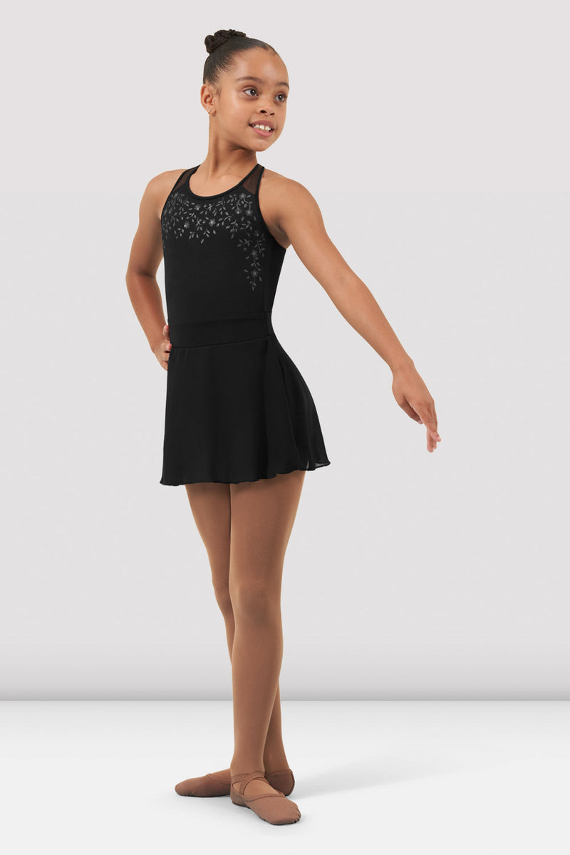 Justaucorps à jupe en maille Candace pour filles, noir – BLOCH Dance EU