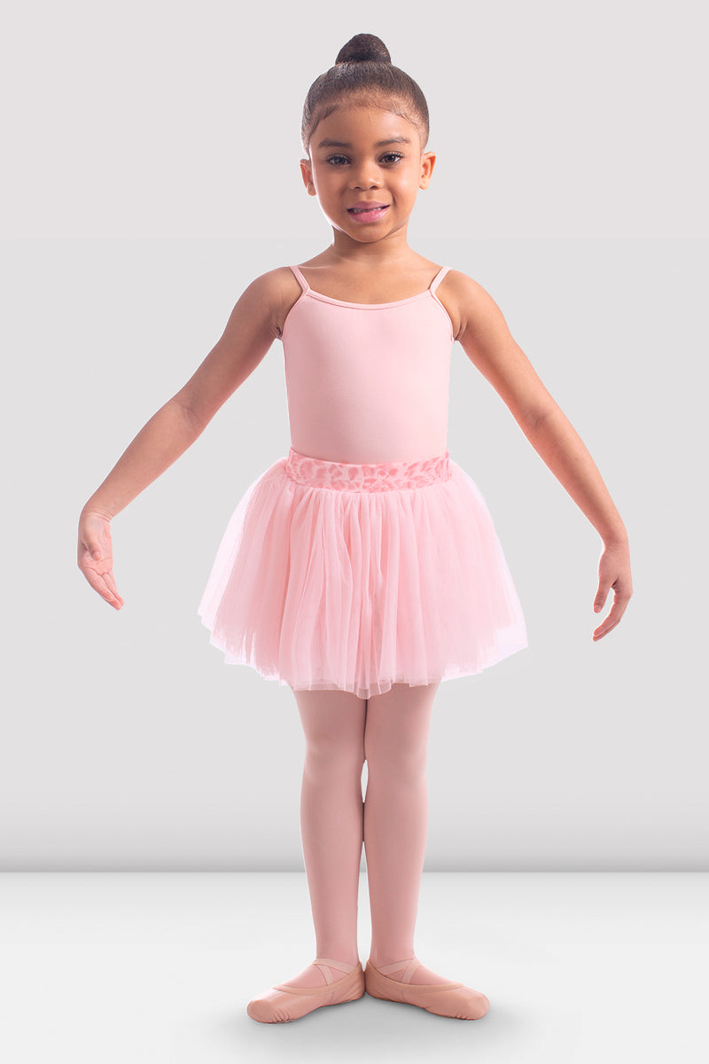 Girls Ebonie Animal Print Band Tutu Skirt, Pink | BLOCH EU – BLOCH Dance EU
