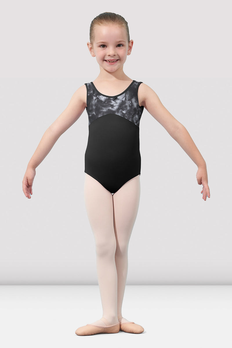 Niñas Mirella Watercolour Tank Leotard, Negro – BLOCH Dance EU