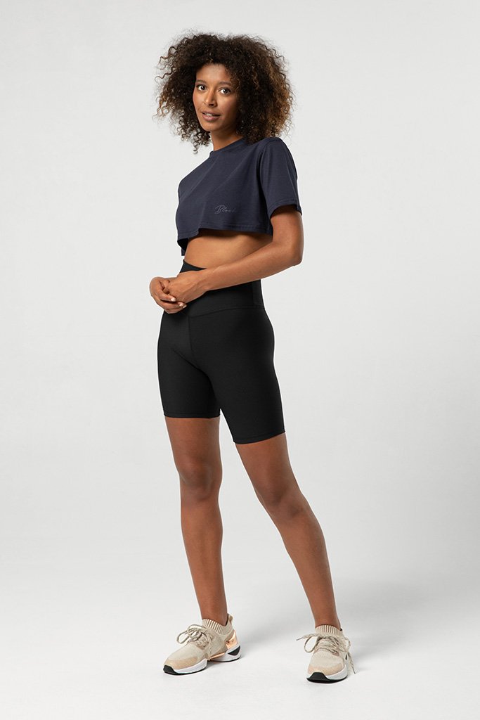 Ladies Bloch Super Crop Tee, Blue | BLOCH EU – BLOCH Dance EU